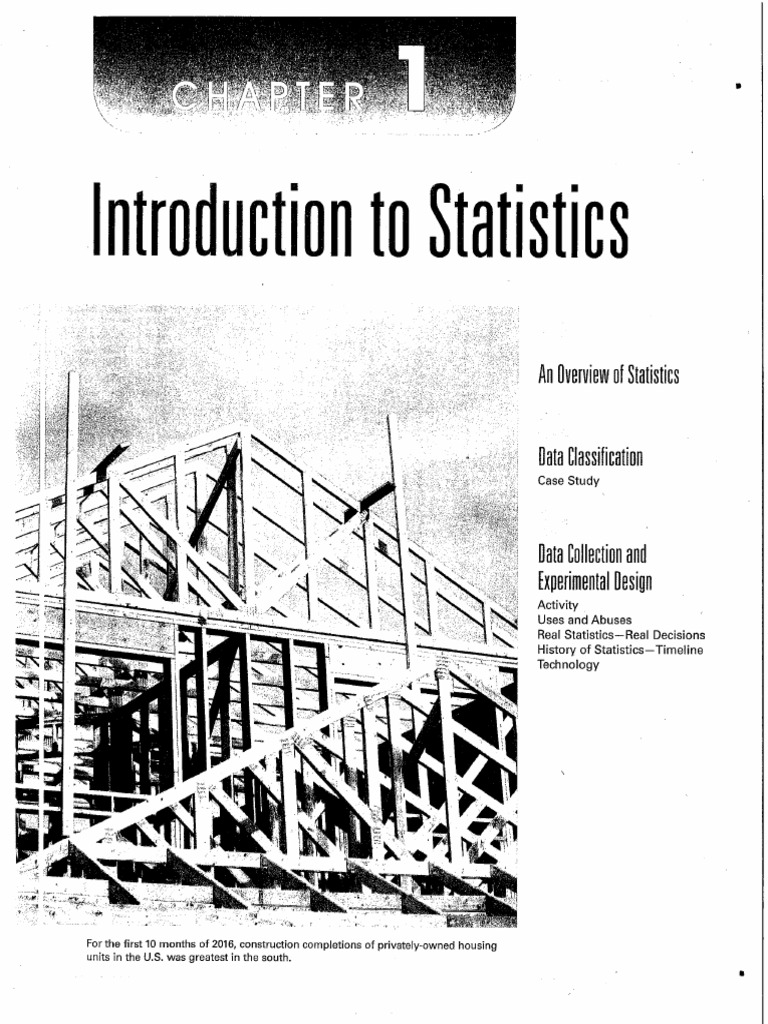 Elementary Statistics Picturing The World - Chapter 1 | PDF