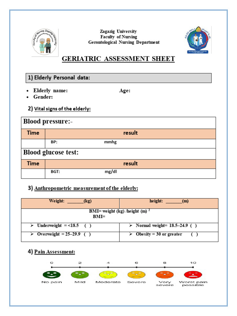 Geriatric Assessment | PDF