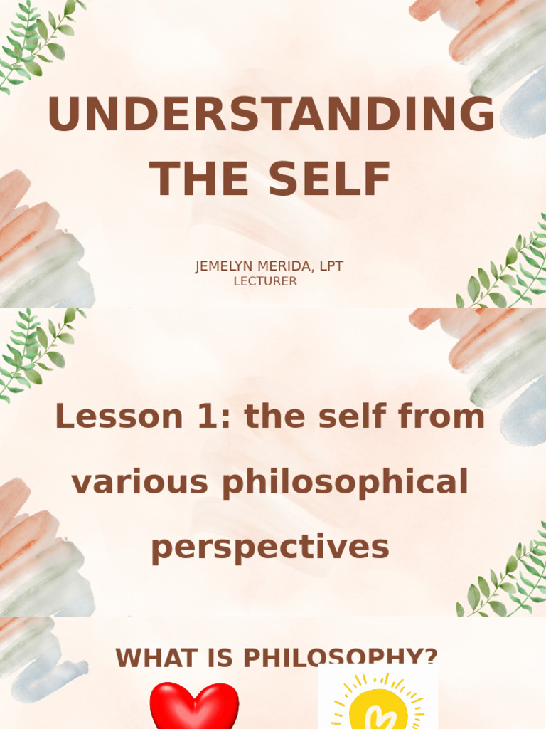 LESSON 1-Mid | PDF | Id | Philosophy Of Self