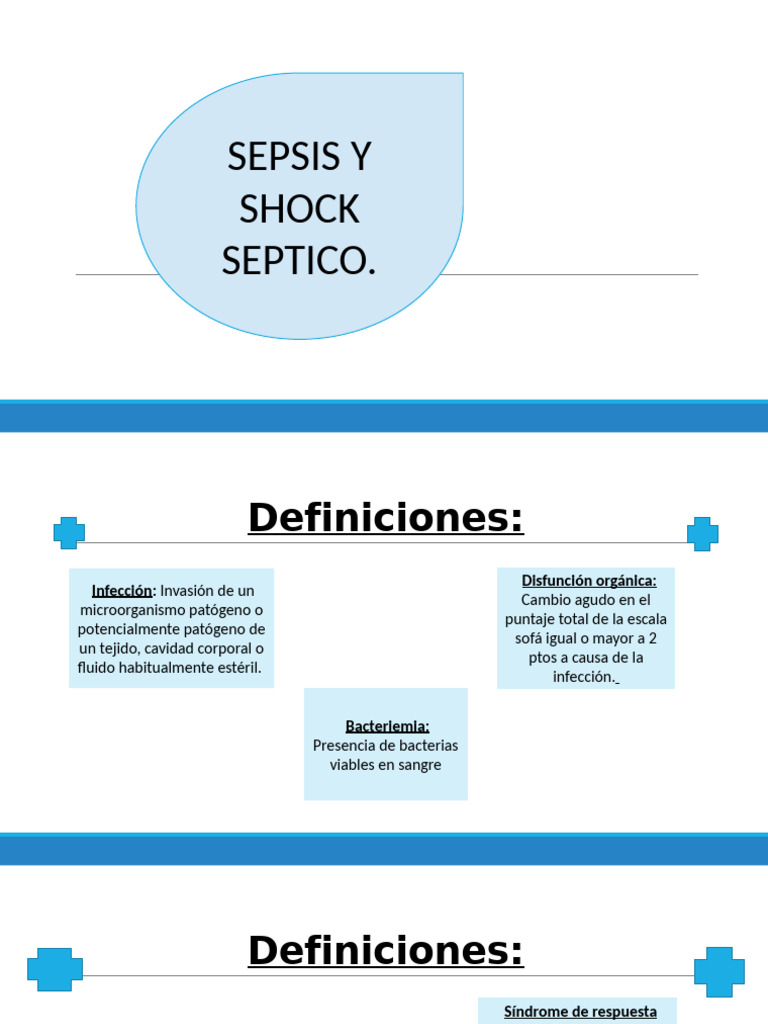 Sepsis y Shock Séptico: Definiciones y Etiología | PDF | Septicemia ...