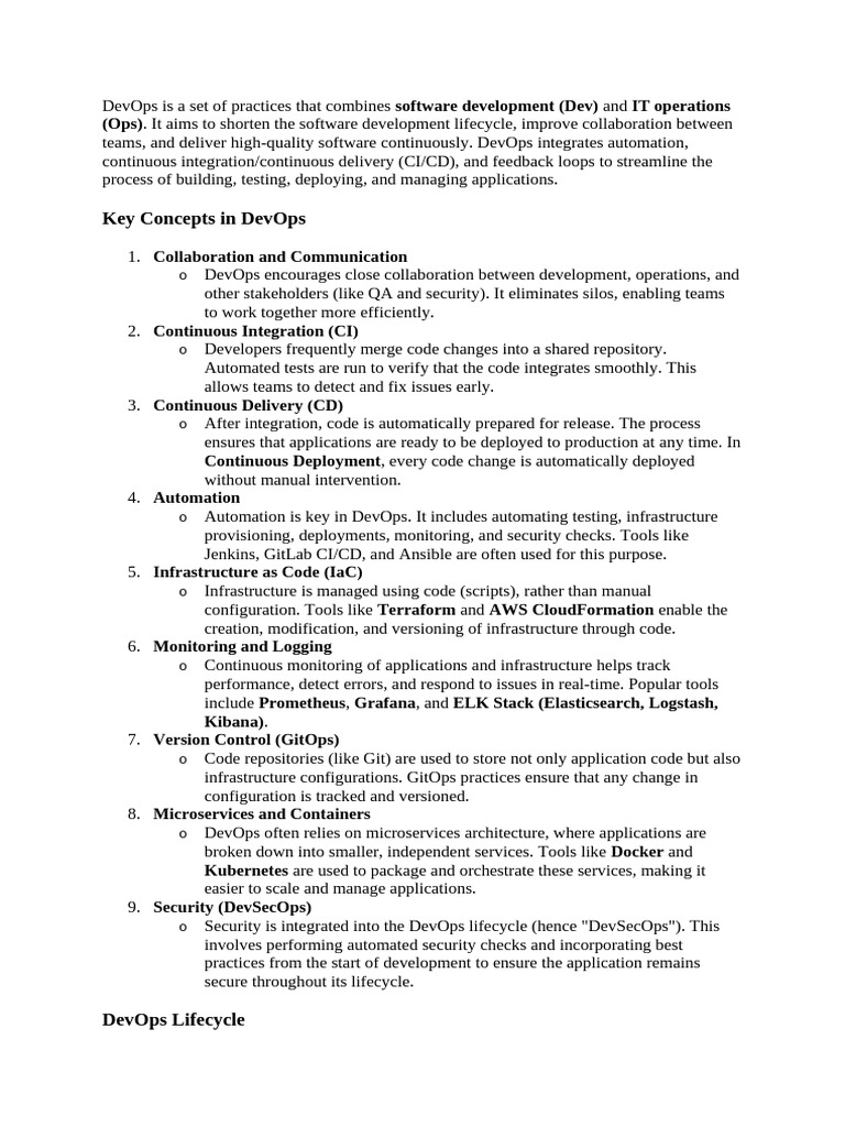 DevOps Details | PDF