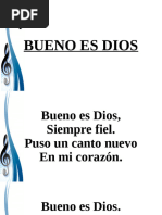Bueno Es Dios Letra | PDF