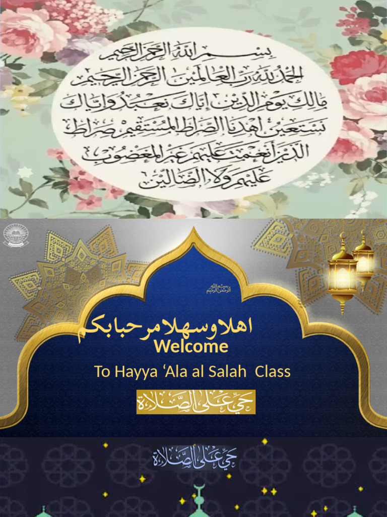 01 Lesson 1 Hayya Ala Al Salah Powerpoint - ENG | PDF | Prophets And ...