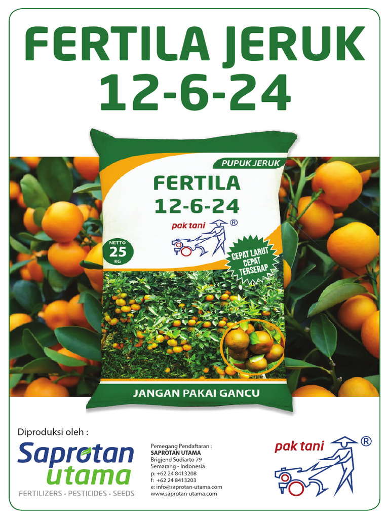 Brosur Fertila Jeruk | PDF