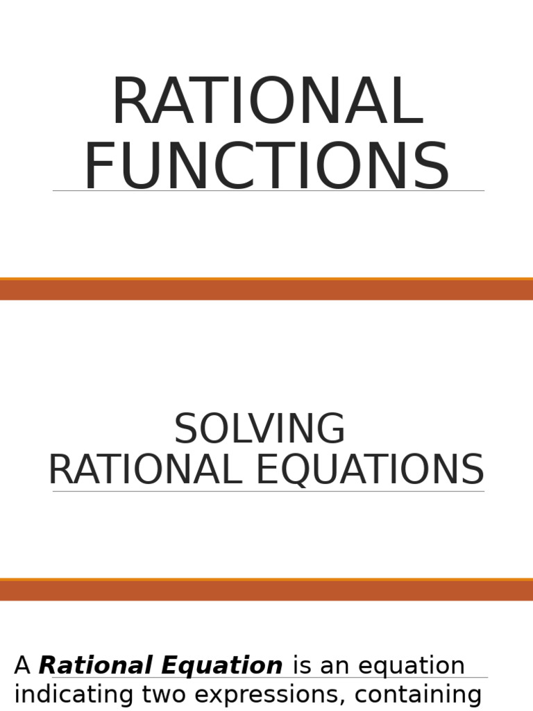 Q1 Lesson 5 Rational Functions | PDF
