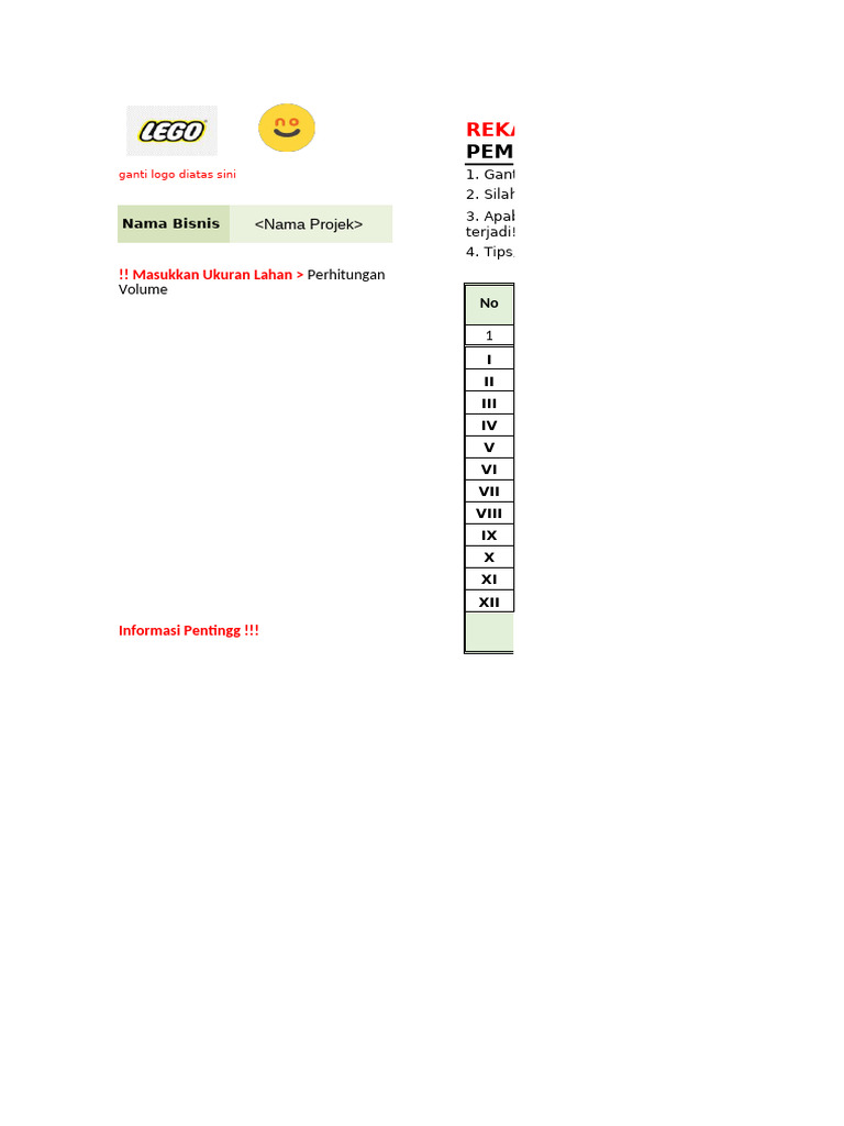 Format Perhitungan RAB 1 Lantai | PDF