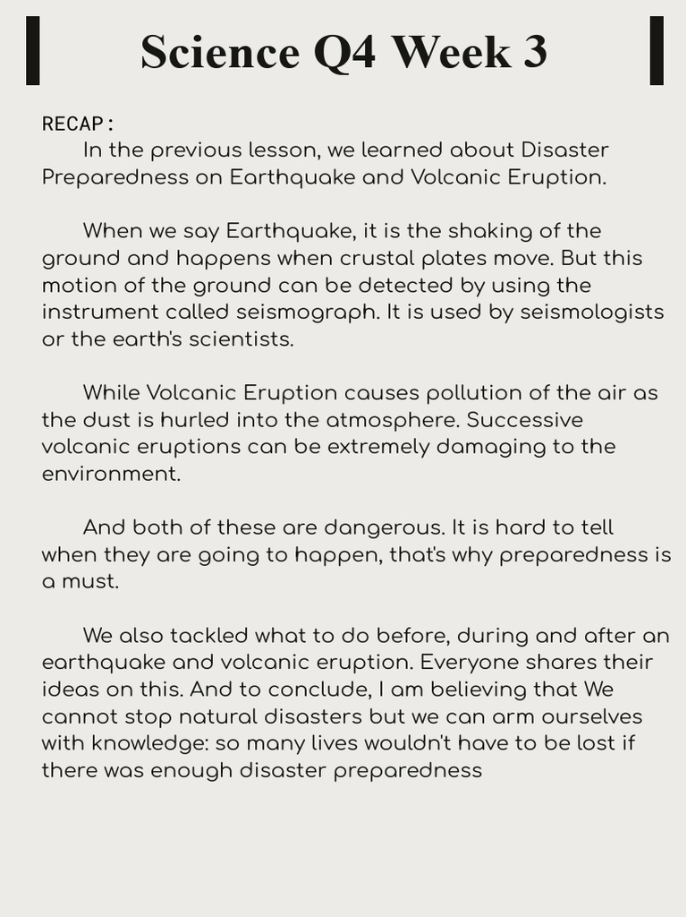 Science Q4 Week 3 | PDF