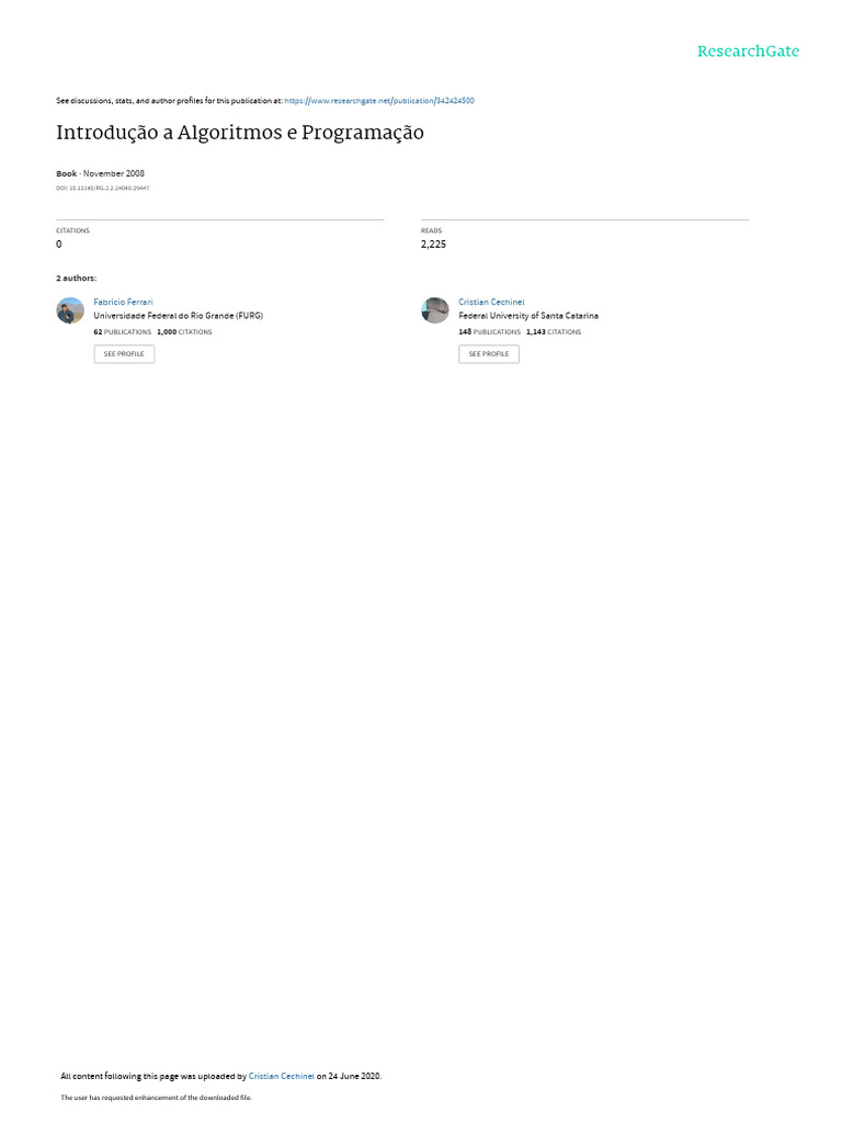 Apostila Algoritmos | PDF