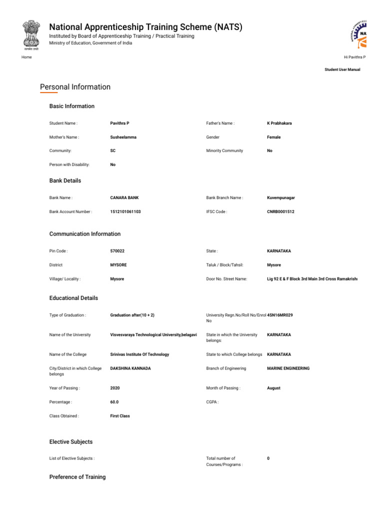 National Apprenticeship Training Scheme (NATS) | PDF
