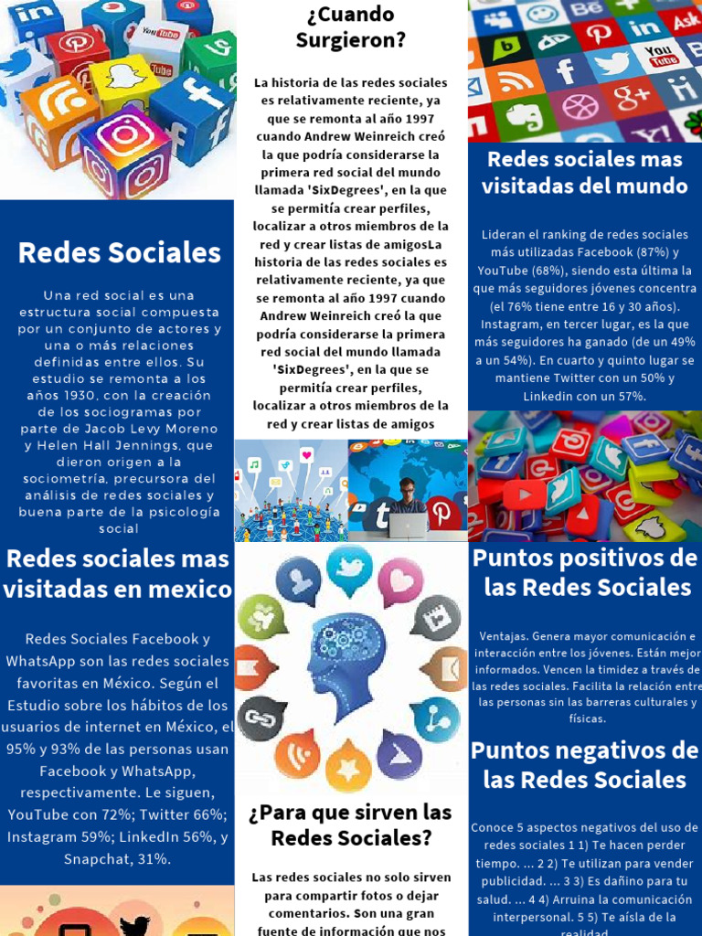 Triptico Redes Sociales | PDF