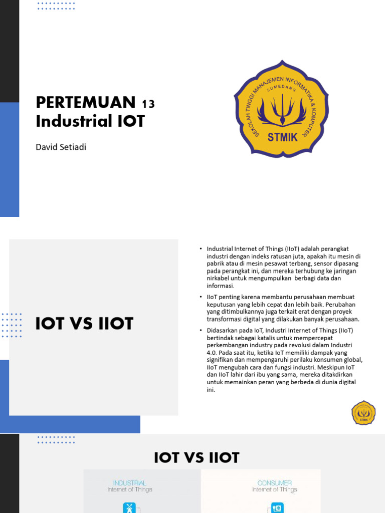 IOT PERTEMUAN 13 (industrial IOT) | PDF IOT PERTEMUAN 13 (industrial IOT) | PDF