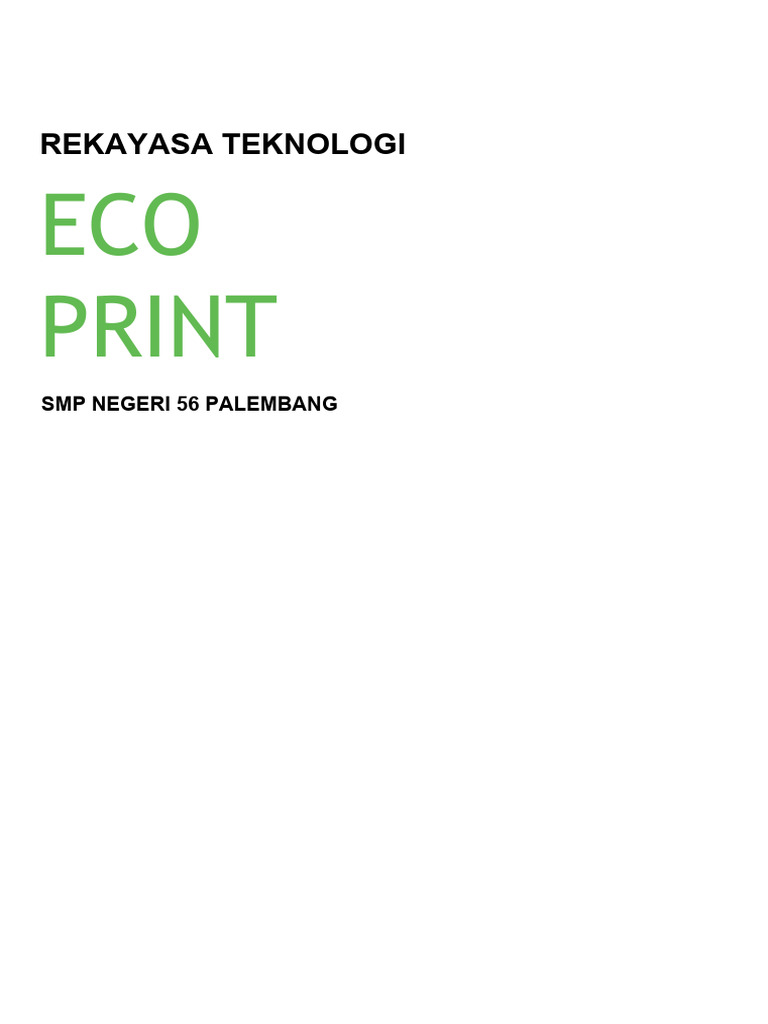 Materi Pertemuan 1 Ecoprint P5 | PDF