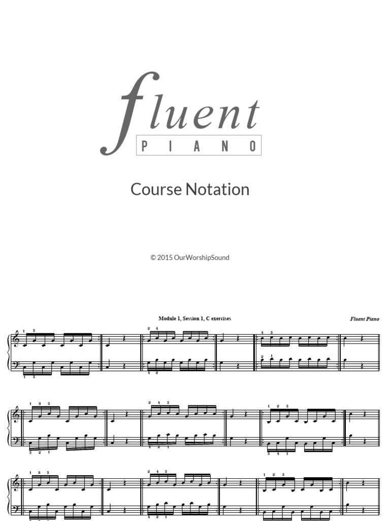 Fluent Piano Notation | PDF