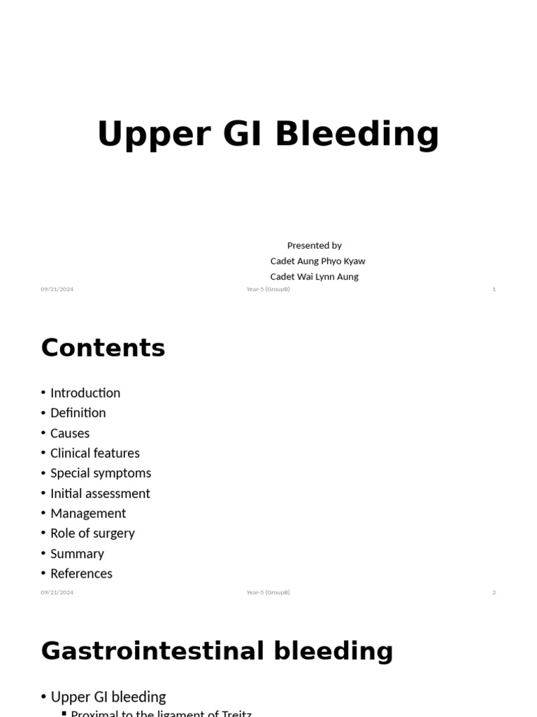 Upper GI Bleeding | PDF