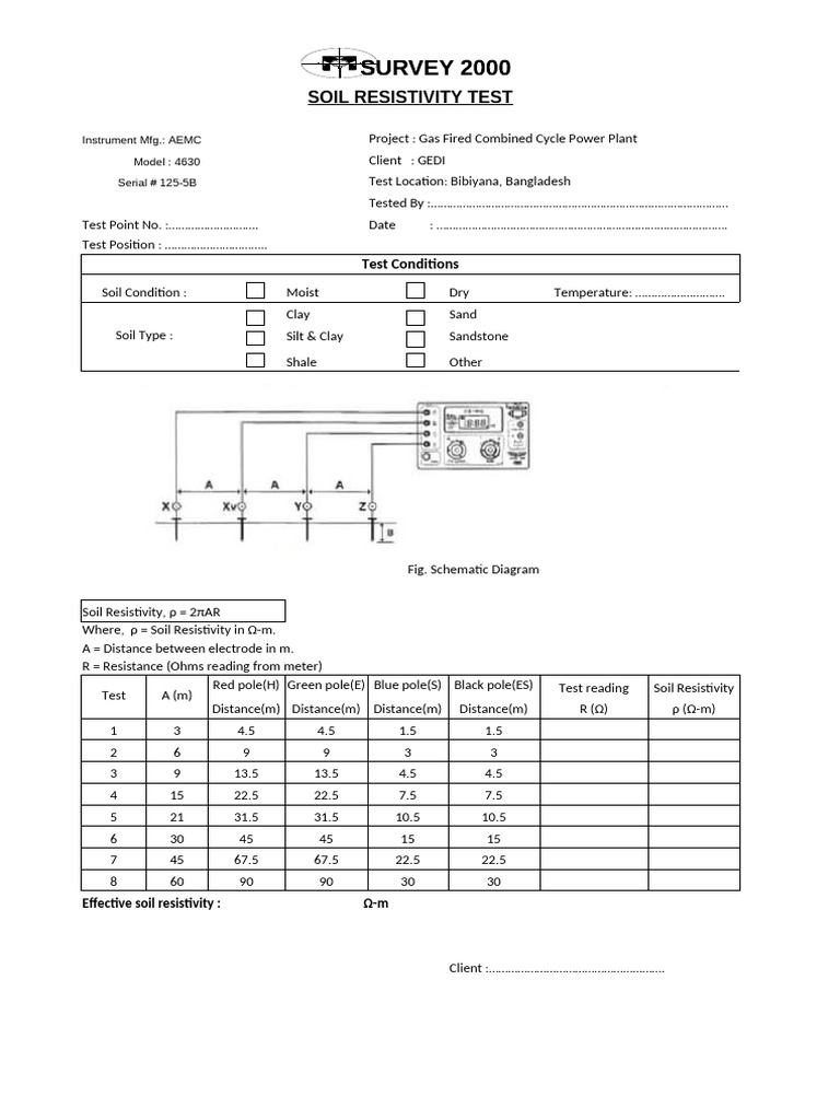 Soil_Resistivity Test_New data sheet_Bibiyana_Myself | PDF