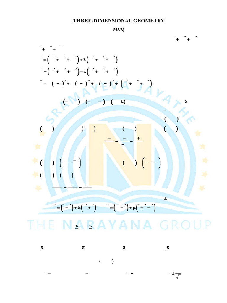 3d Geometry | PDF
