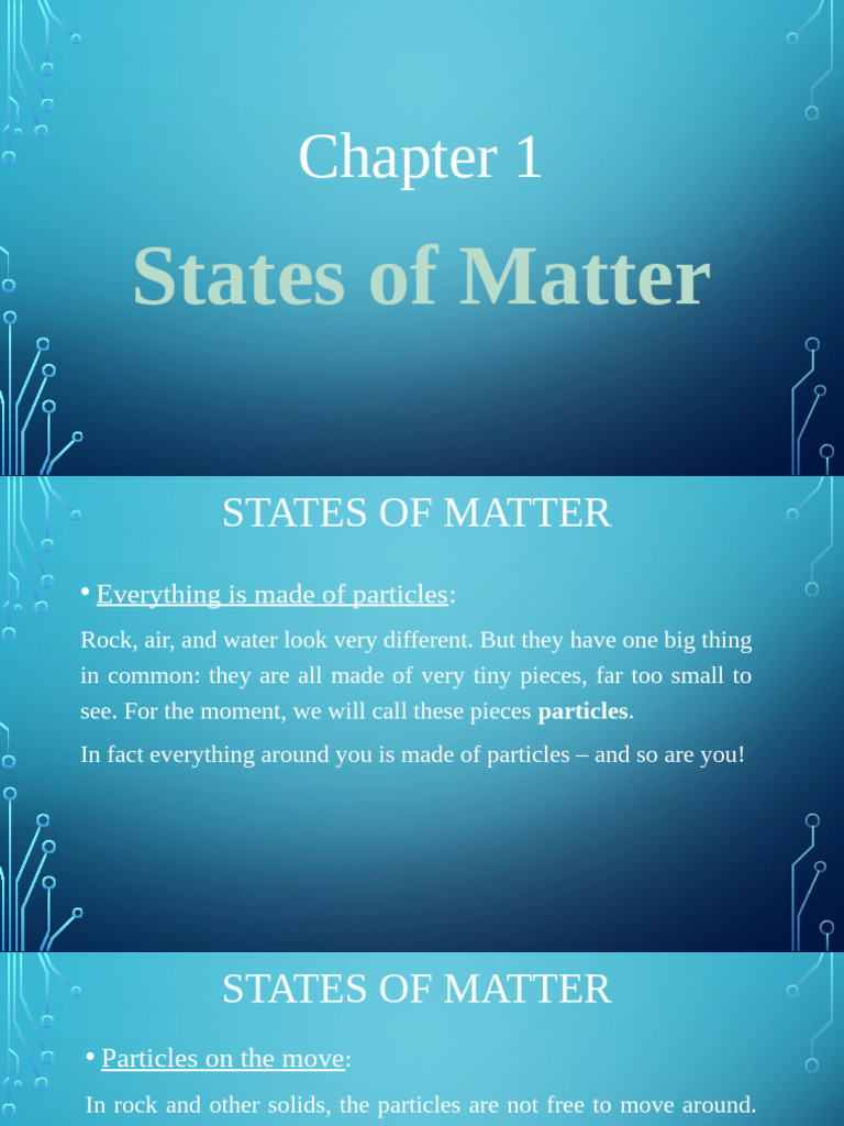 TOPIC-1, States of Matter (Gr-9) | PDF