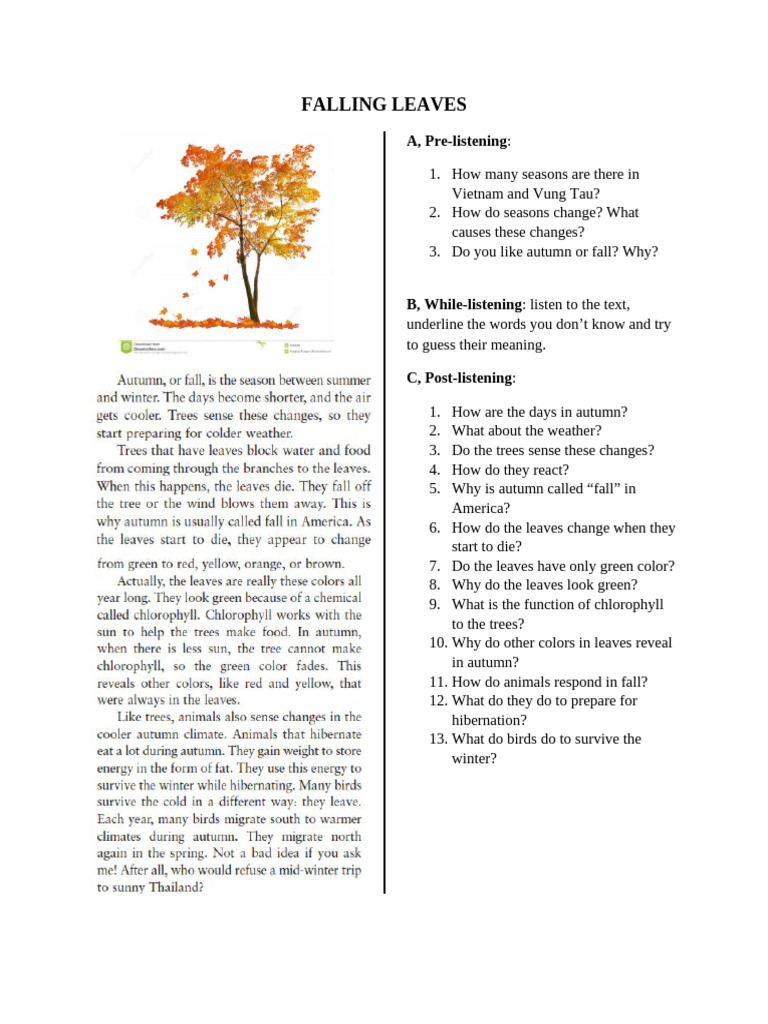 Falling Leaves | PDF