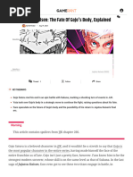 Gojo One Tooth | PDF | Anime And Manga