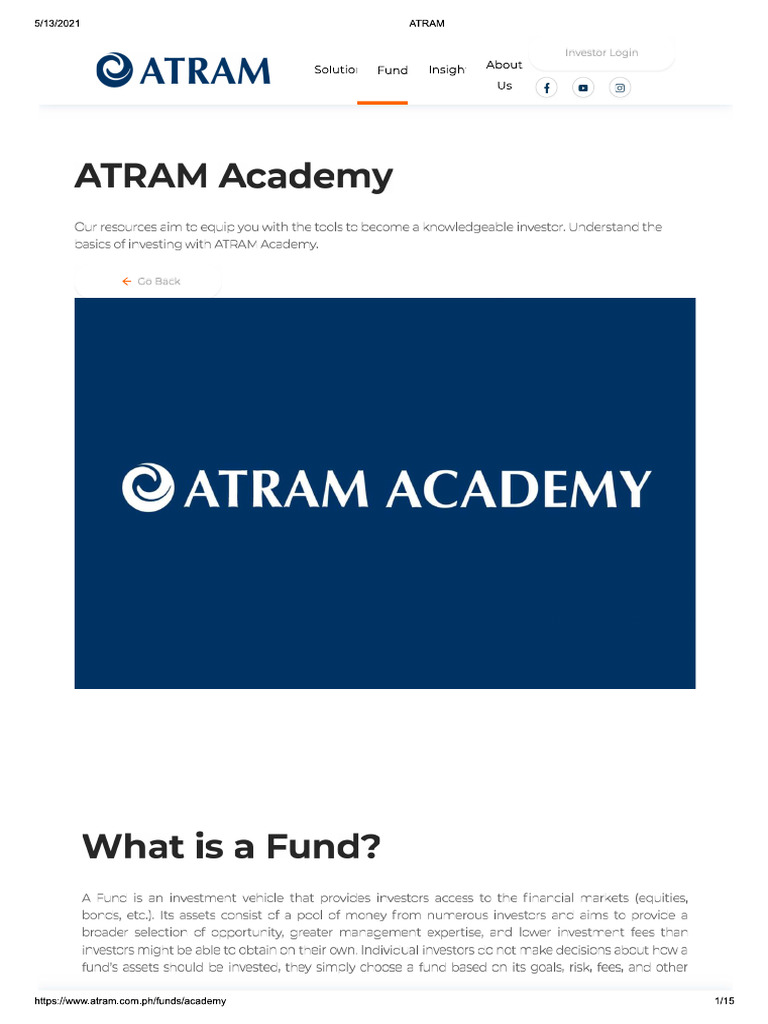 Atram What Is Fund | PDF
