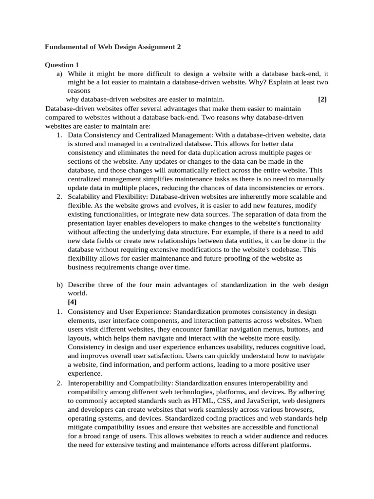 ASSIGNMENT2 Web | PDF