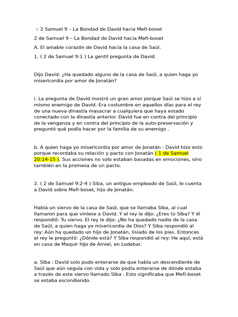 Mefiboset | PDF