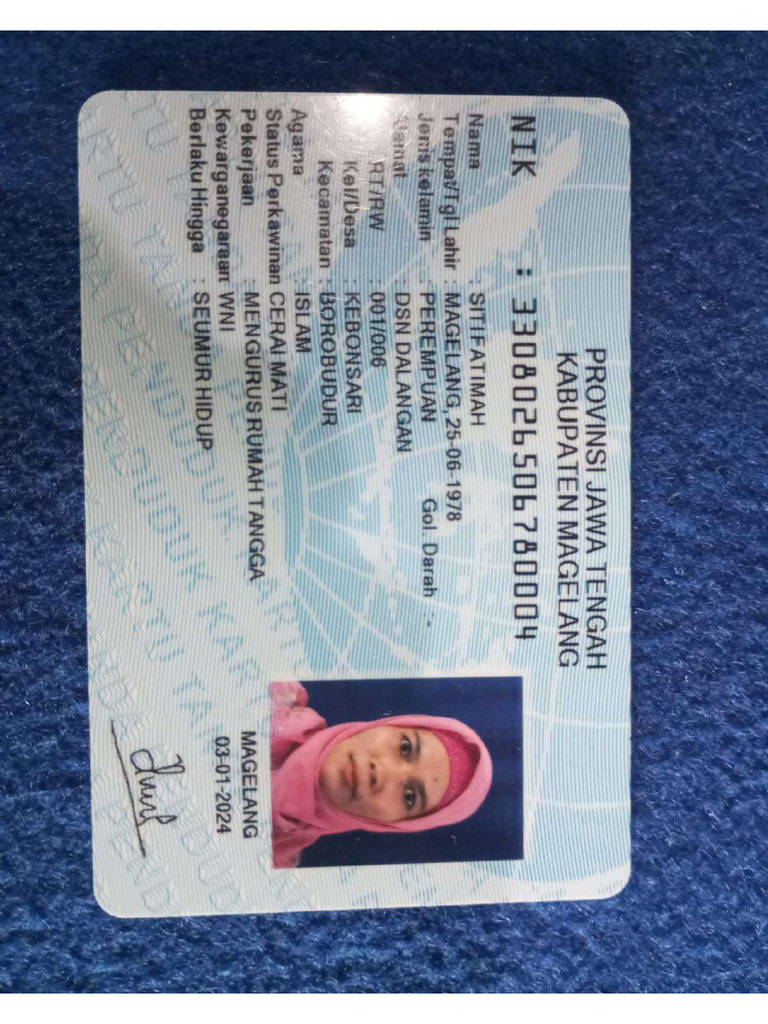 KTP Ibu Sholeh | PDF