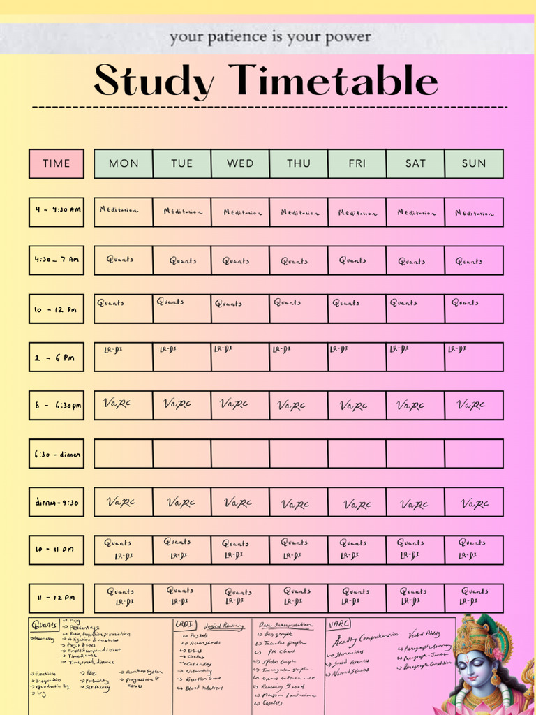 Cat Timetable | PDF