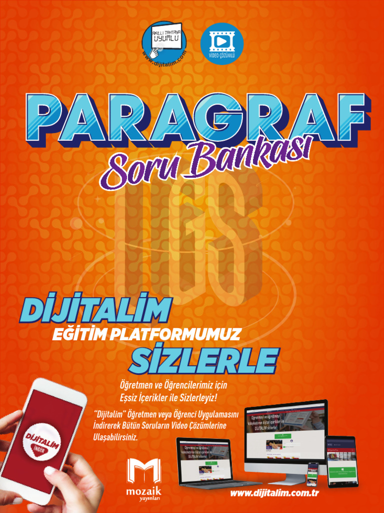 8.sınıf Paragraf Soru Bankası - Mozaik - Ornek | PDF