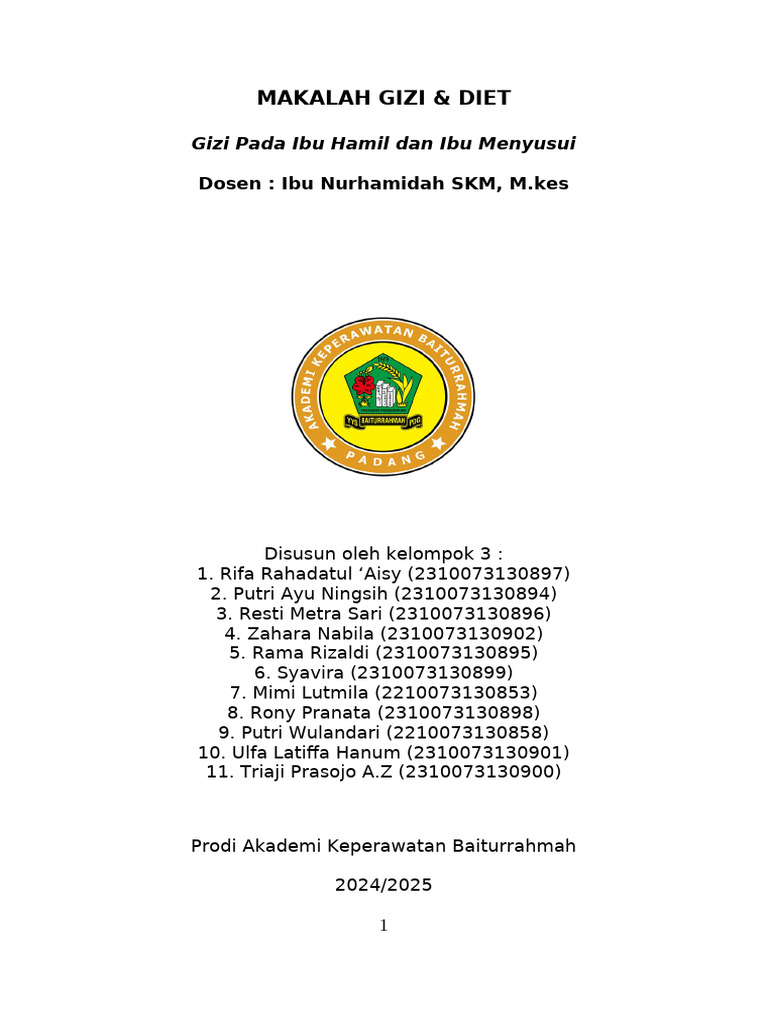 Makalah Gizi 3 | PDF