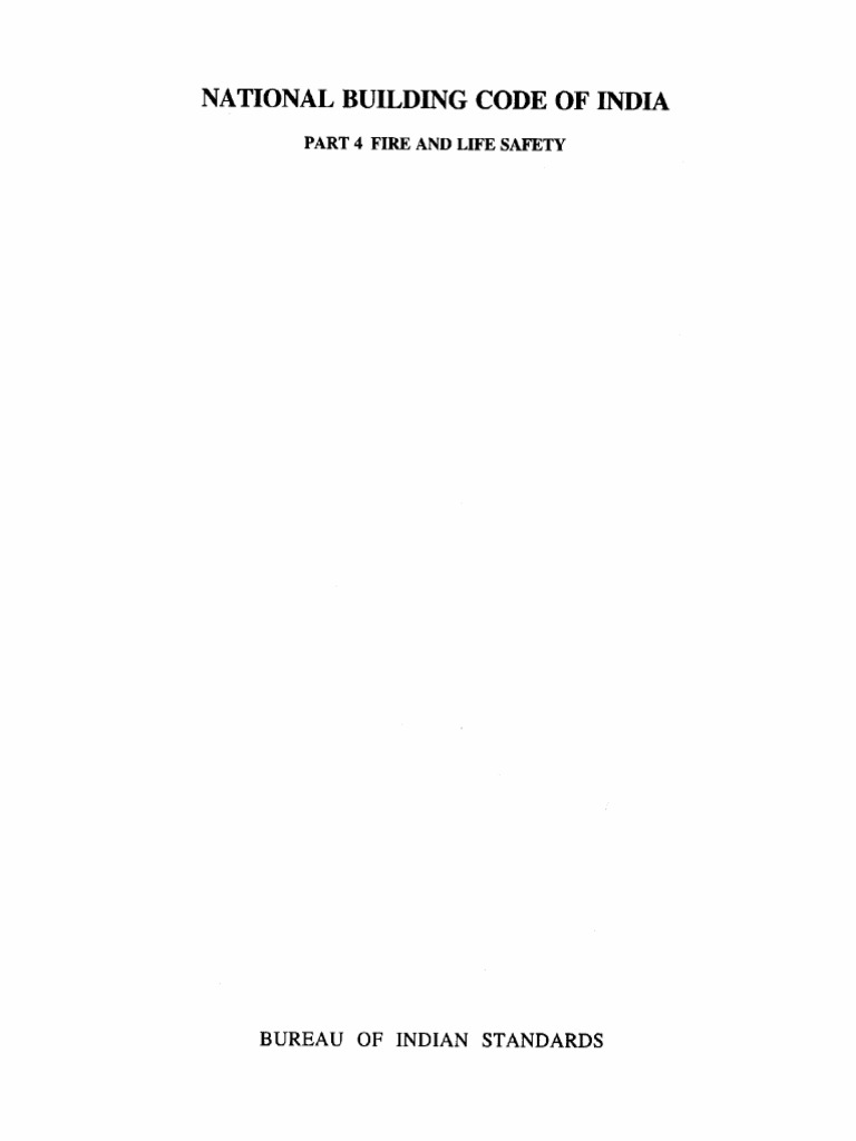 National Building Code Part-IV (Fire Safety) 1 | PDF