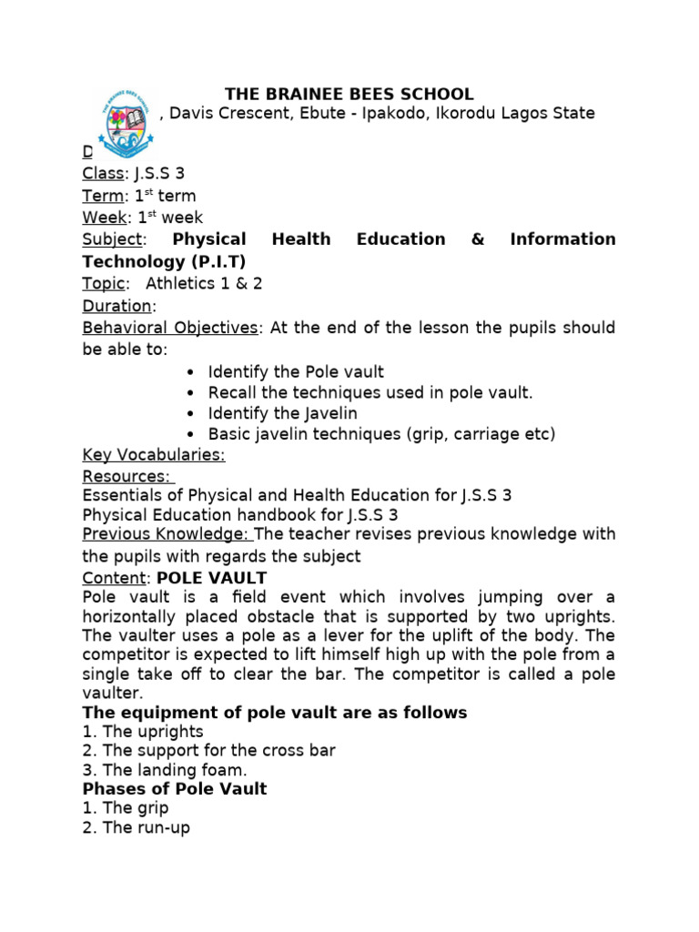 The Brainee Bees School: ST ST | PDF | Spreadsheet | Strength Training