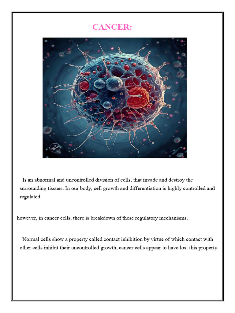 Cancer FINAL | PDF