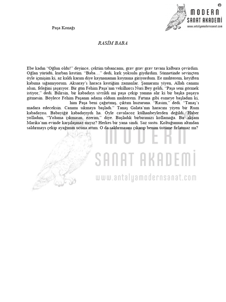 Fehim Paşa Konağı-T.özakman-Rasim Baba | PDF