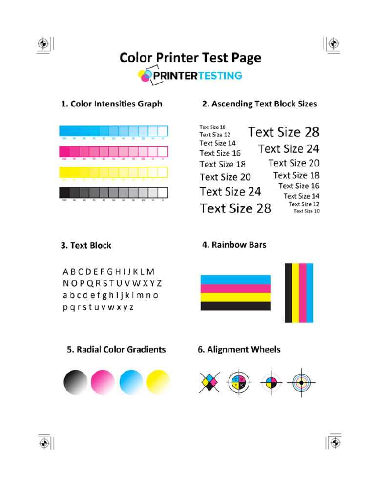 Color Test Page | PDF