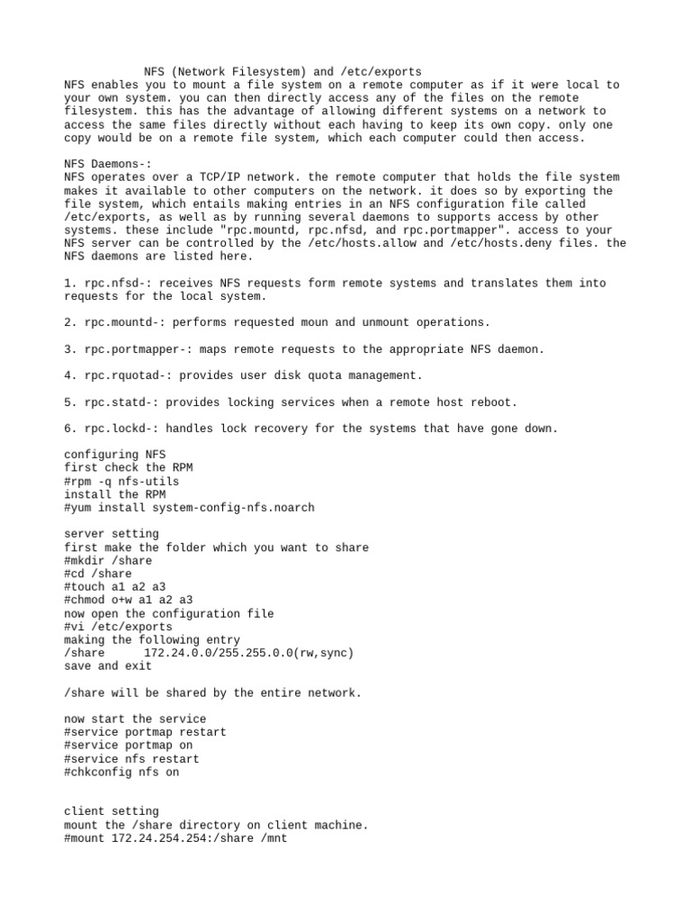 Nfs | PDF | File System | Computer Science