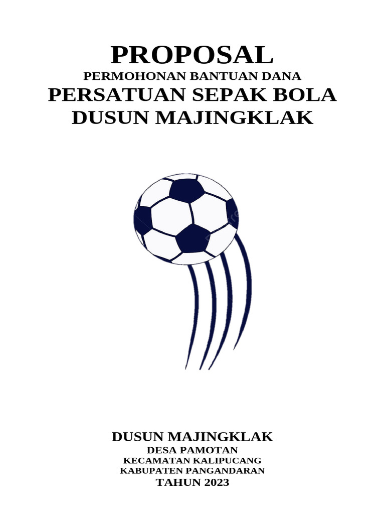 Proposal Bola Majingklak 2023 | PDF