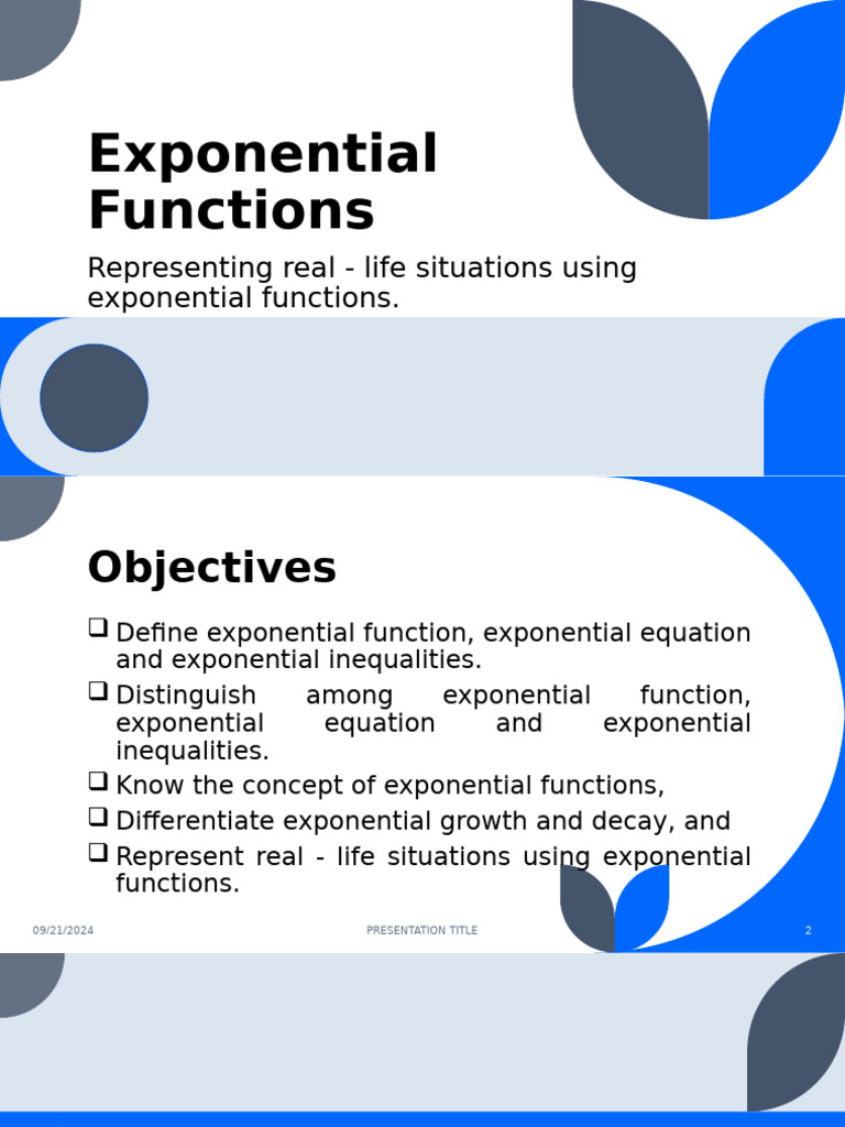 Q1 Week 5 Representing Real Life Exponential Functions | PDF