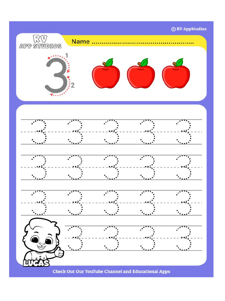 375-free-printable-worksheets-for-kids-number-3-tracing-worksheets | PDF