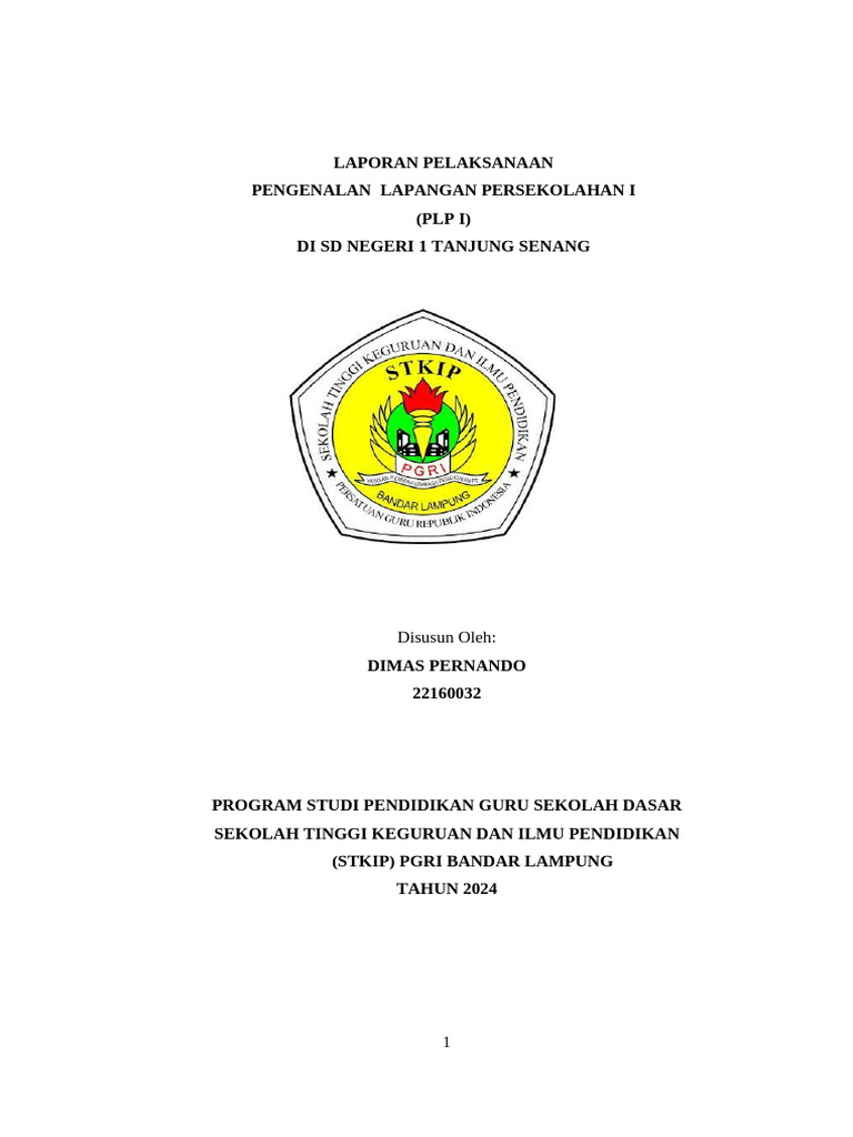 Lap - PLP 1 Dimas | PDF