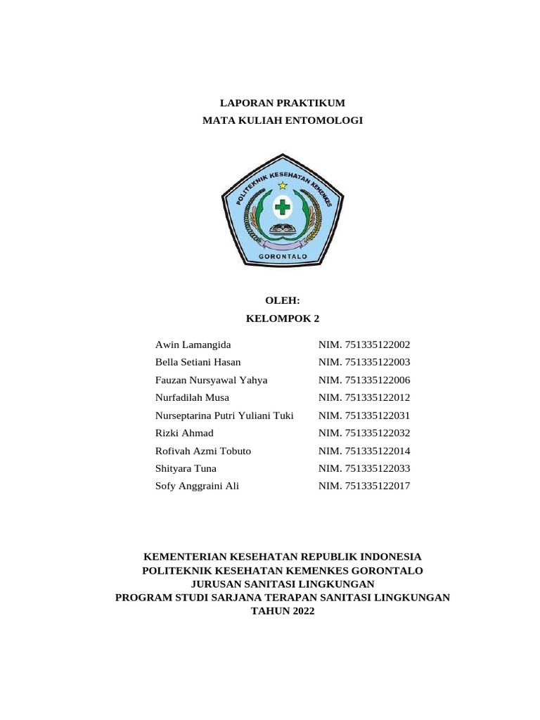 Laporan Praktikum Entomologi KLMPK 2 | PDF