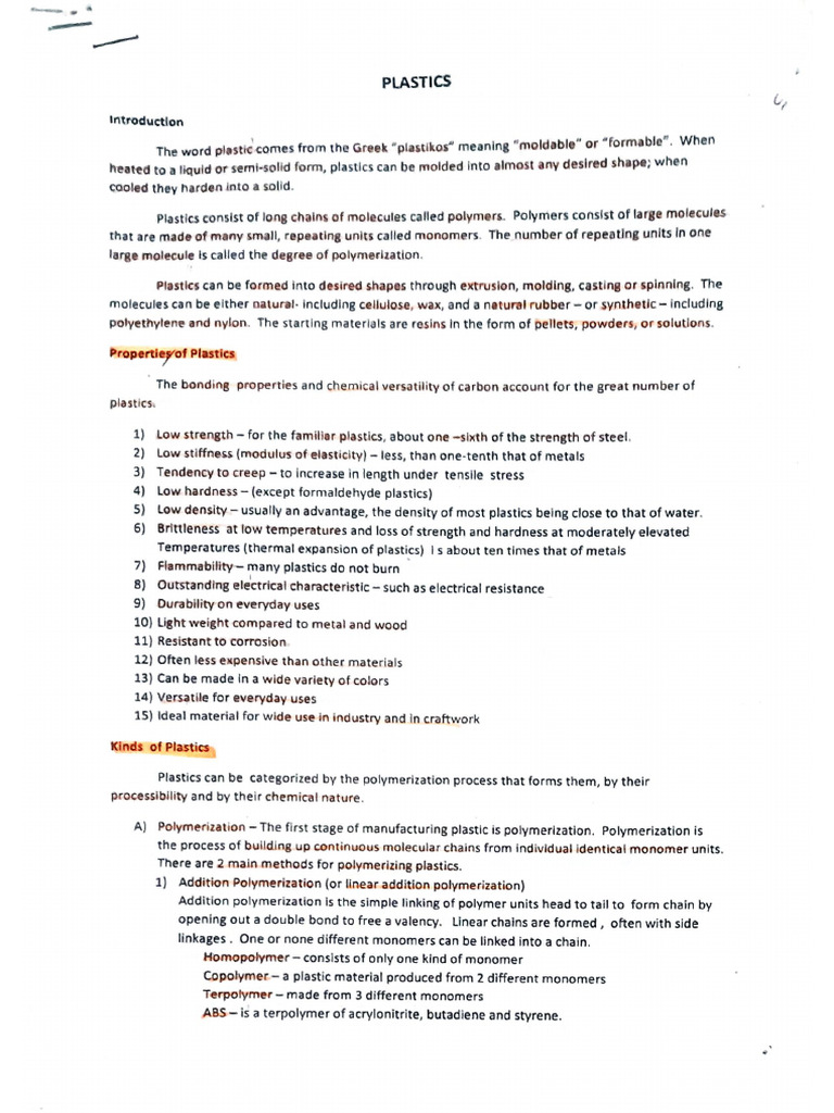 PLASTICS | PDF