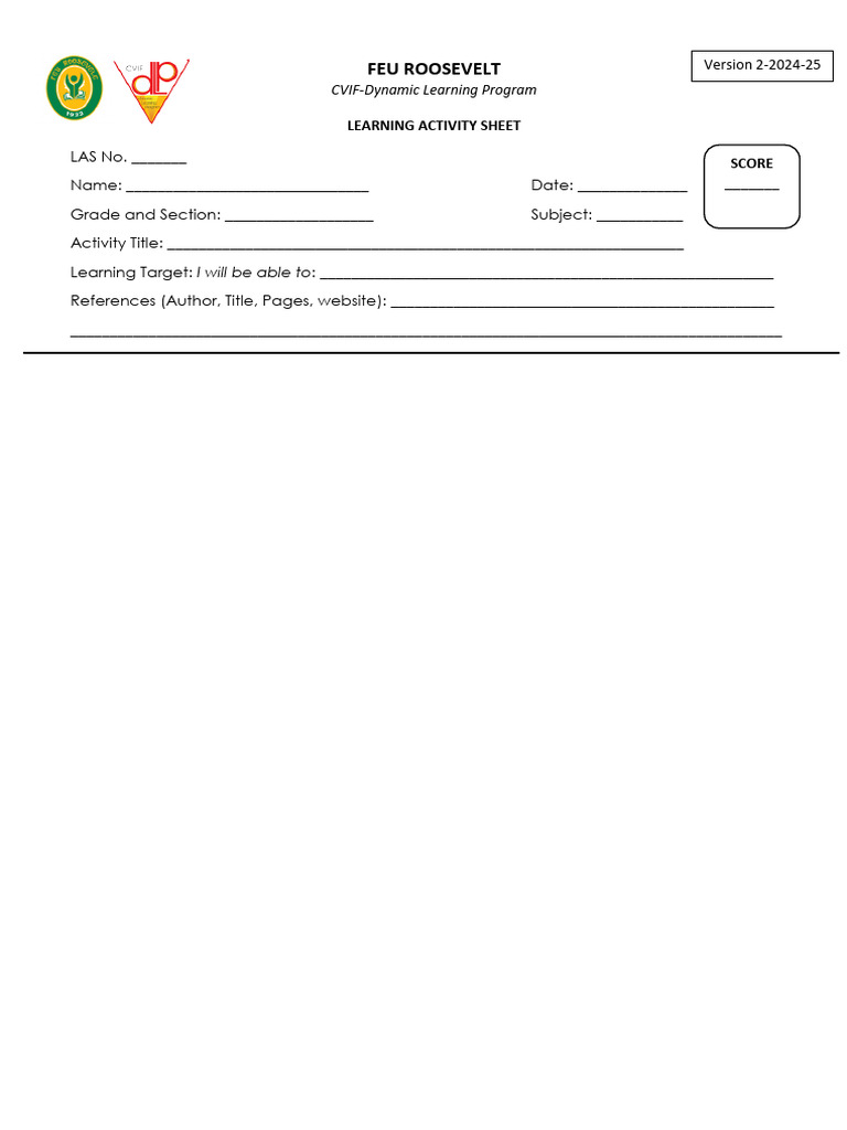 AP7 LAS Template-1 | PDF | Career & Growth