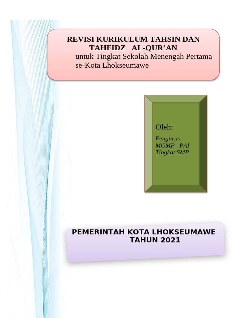 KURIKULUM REVISI FINAL-GABUNGAN | PDF