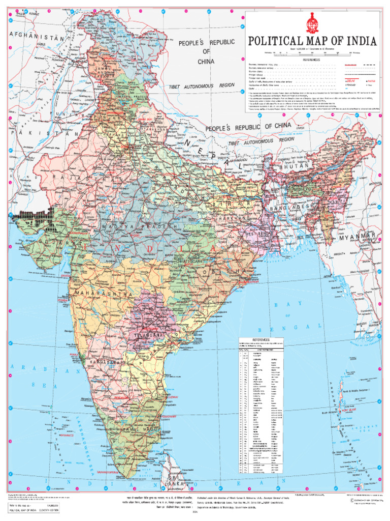 India Political Map Latest | PDF