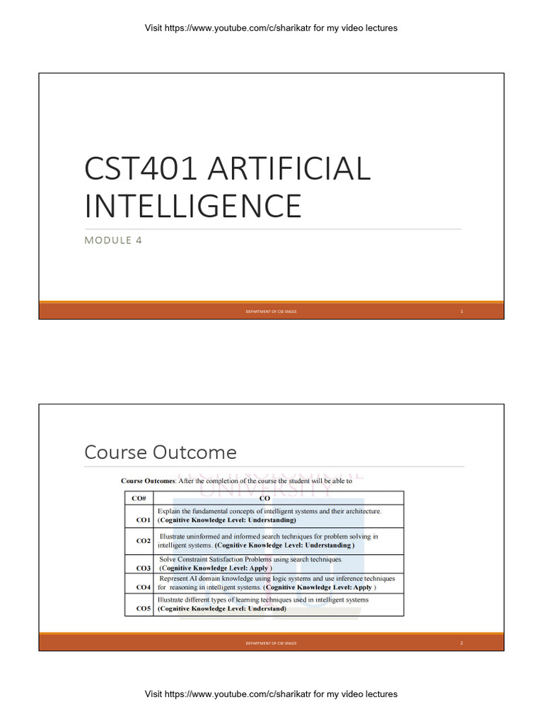 Ai 2019 Scheme Module 4 PPT 1 | PDF