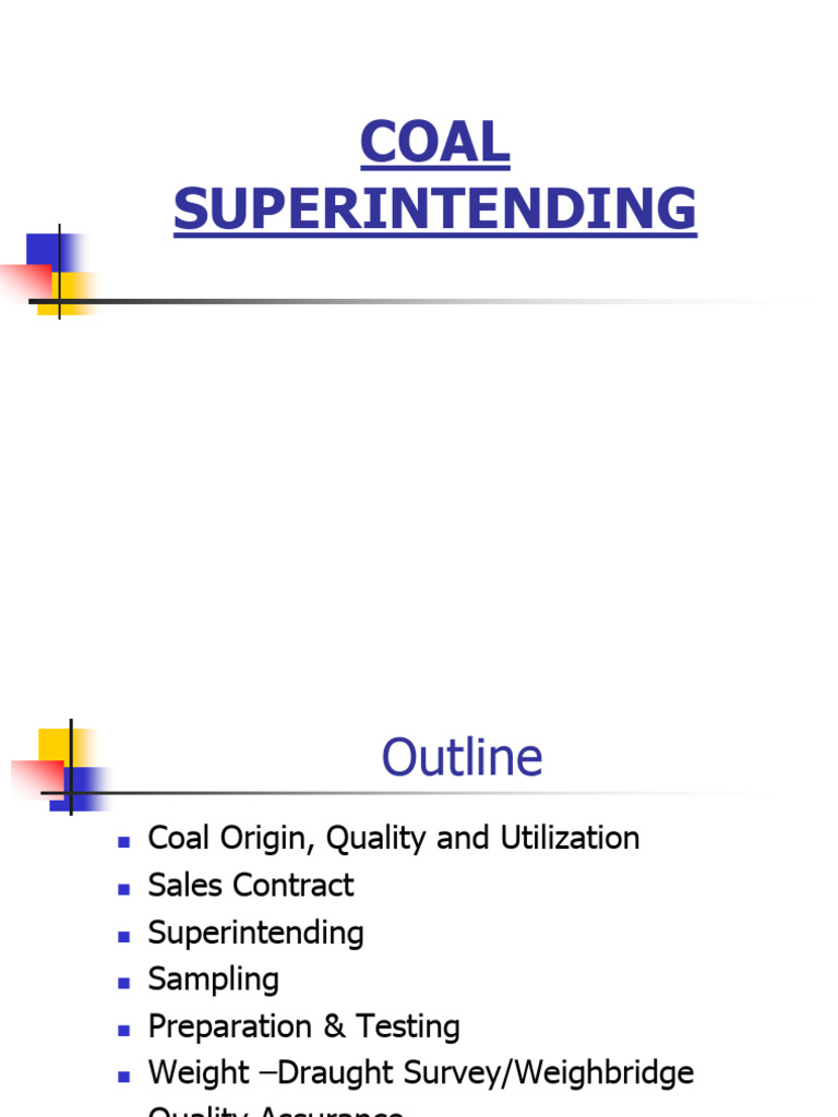 Coal Superintending | PDF