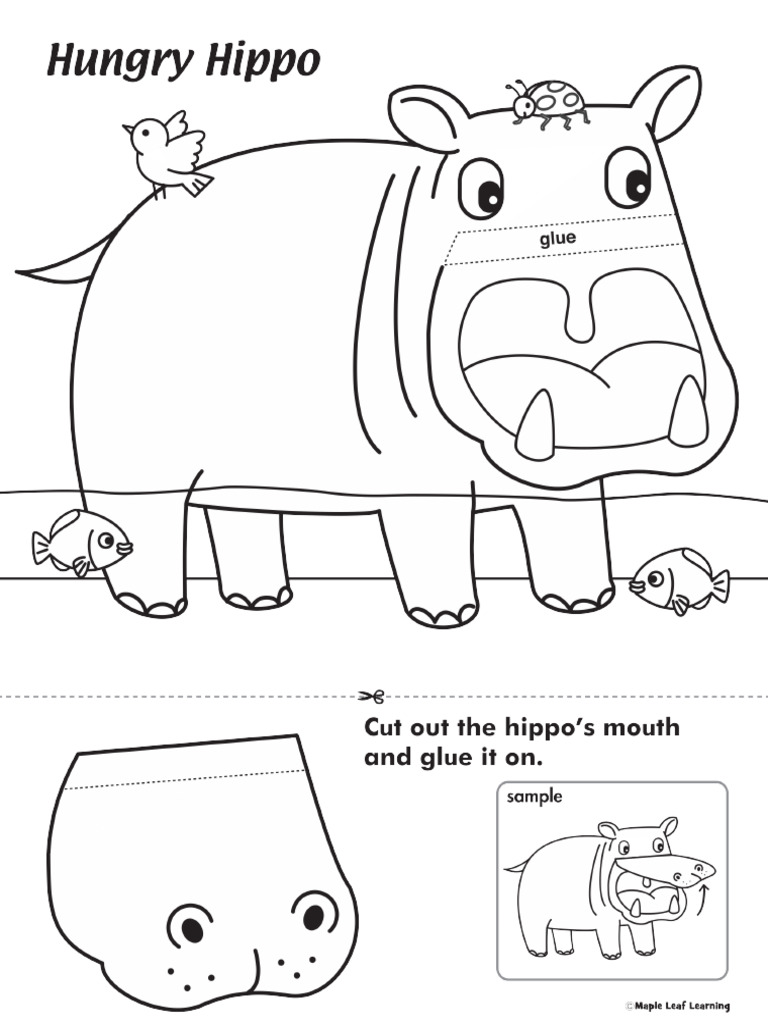Hippo Craft For Kids | PDF