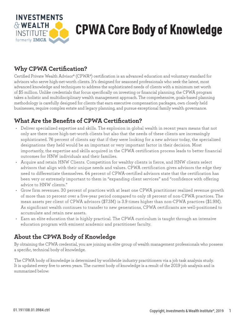 CPWA-Cbok-narrative | PDF