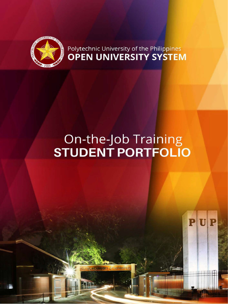 OUS OJT Student Portfolio FINAL | PDF